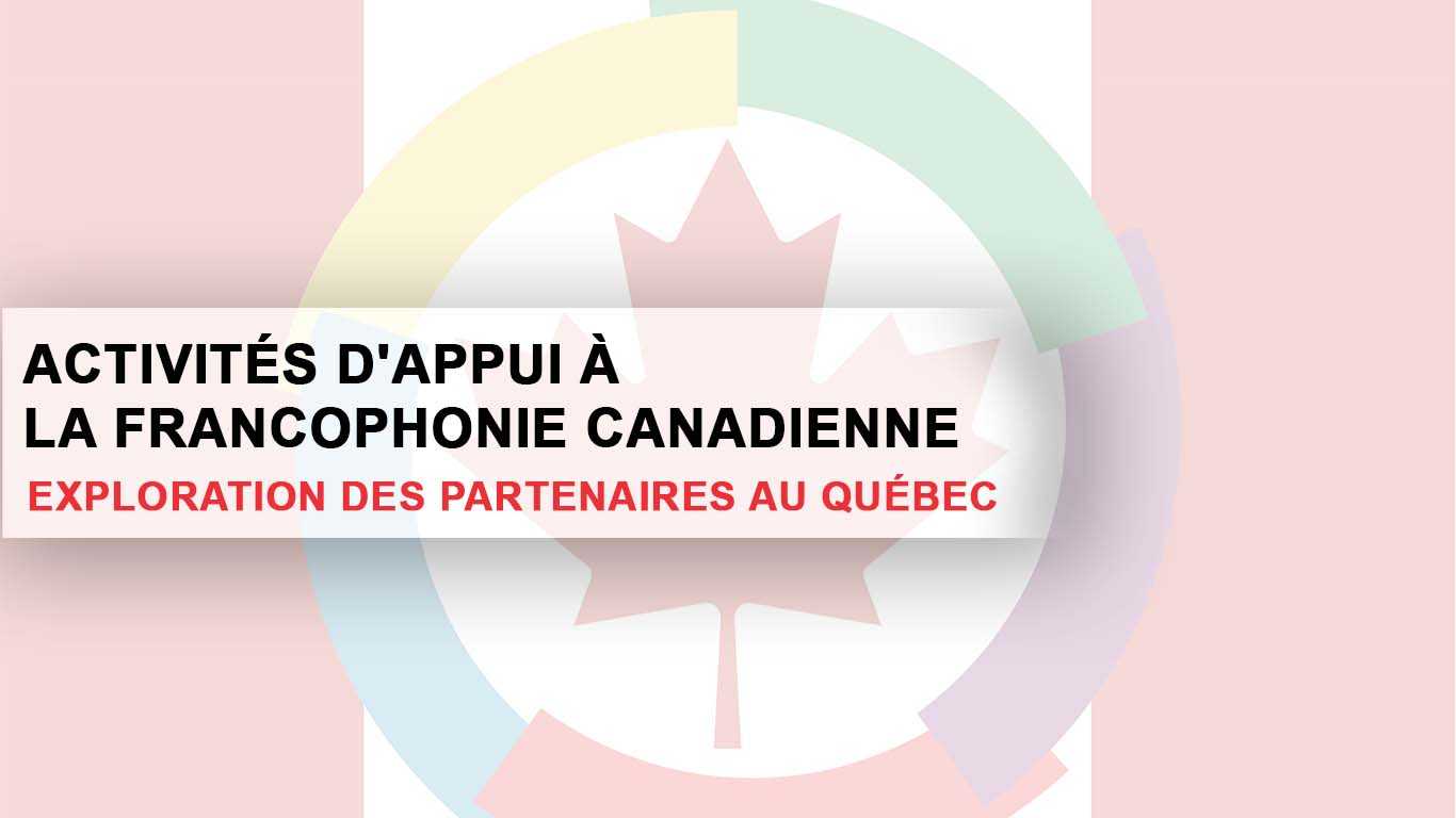 Communiqué: Activités d'appui à la Francophonie Canadienne ...